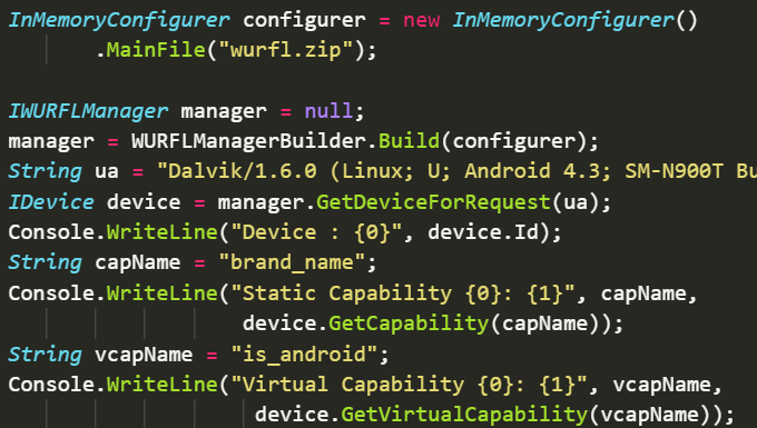 WURFL OnSite API for .NET – ScientiaMobile